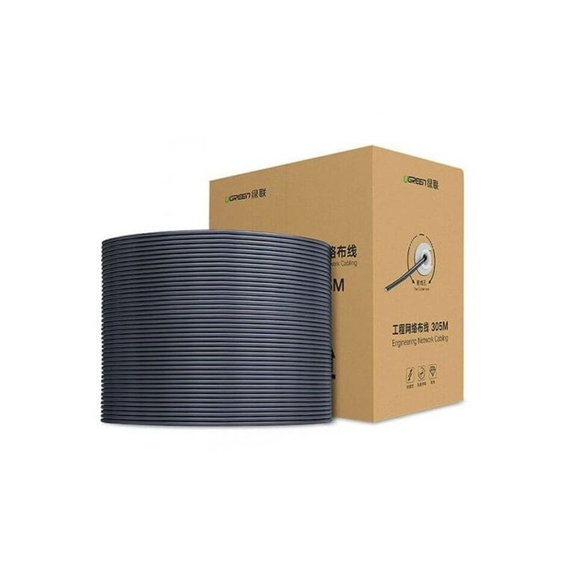 Đại lýbán Ugreen 11253 Cáp mạng STP Cat5e dài 100m chính hãng 24AWG cao cấp